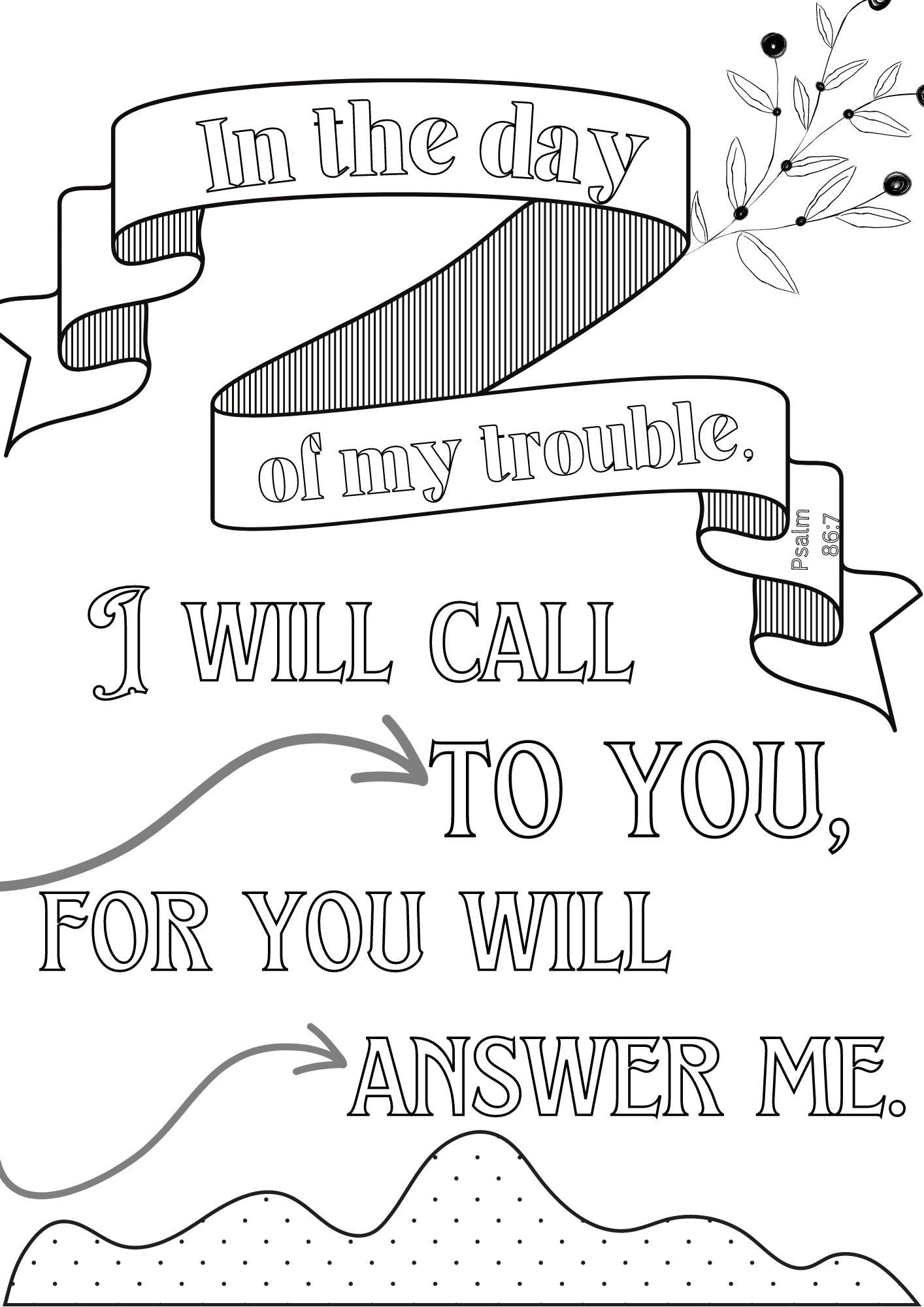 Bible Verse Coloring Pages With Scriptures on Overcoming Anxiety - Etsy