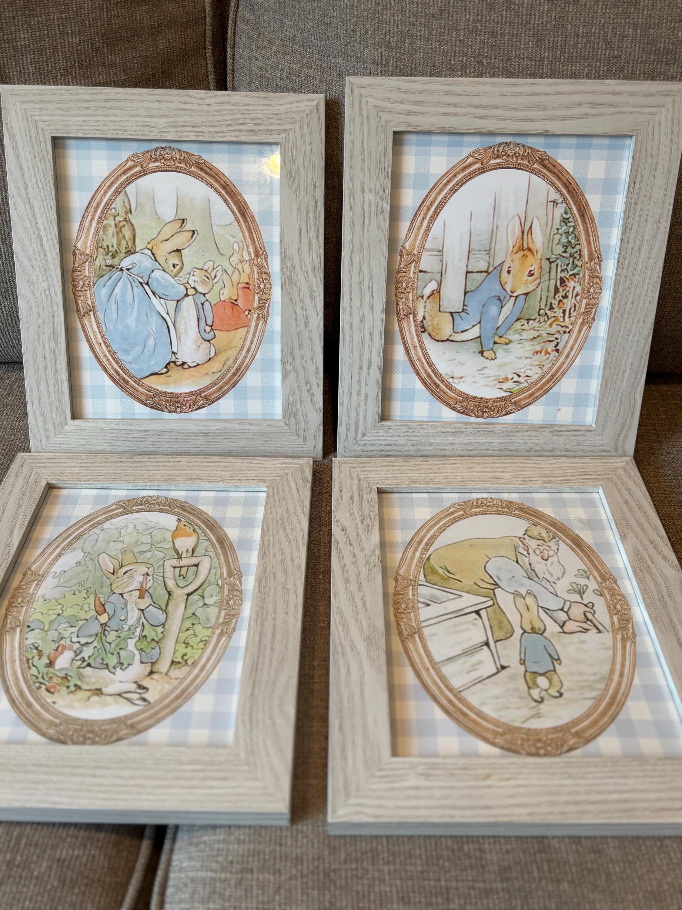 Vintage Peter Rabbit Nursery Wall Art – Set of 4 Printable Prints - Etsy
