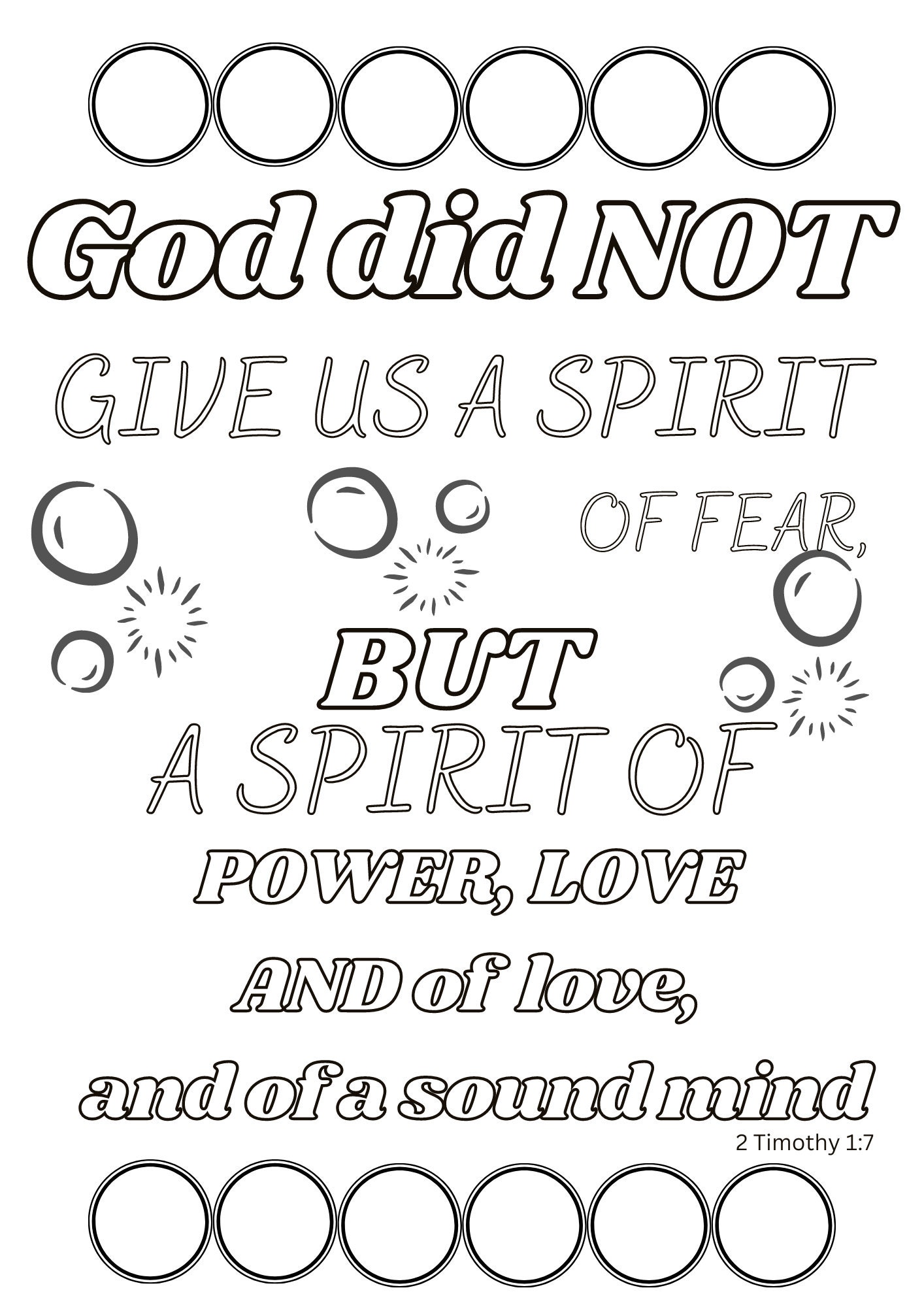 Bible Verse Coloring Pages With Scriptures on Overcoming Anxiety - Etsy