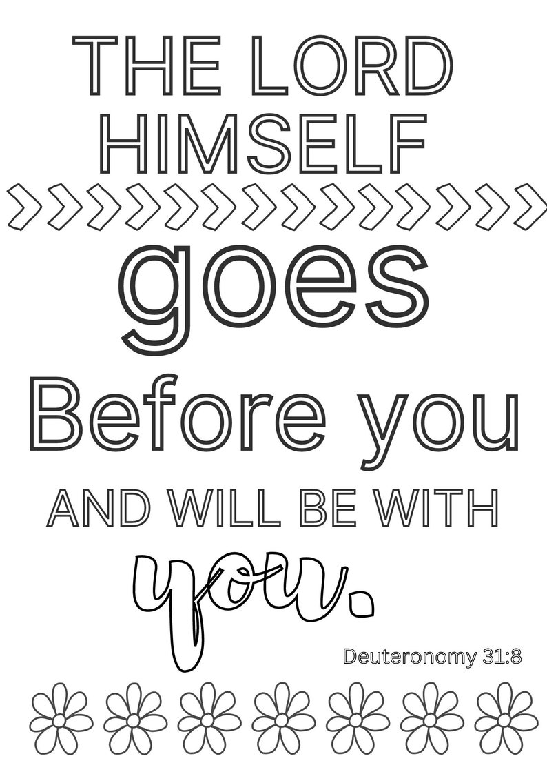Bible Verse Coloring Pages With Scriptures on Overcoming Anxiety - Etsy