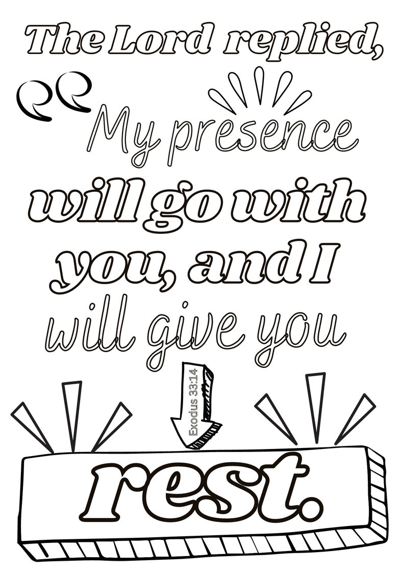 Bible Verse Coloring Pages With Scriptures on Overcoming Anxiety - Etsy