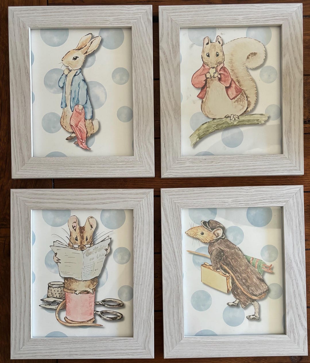 Vintage Peter Rabbit Nursery Wall Art – Set of 4 Printable Prints - Etsy
