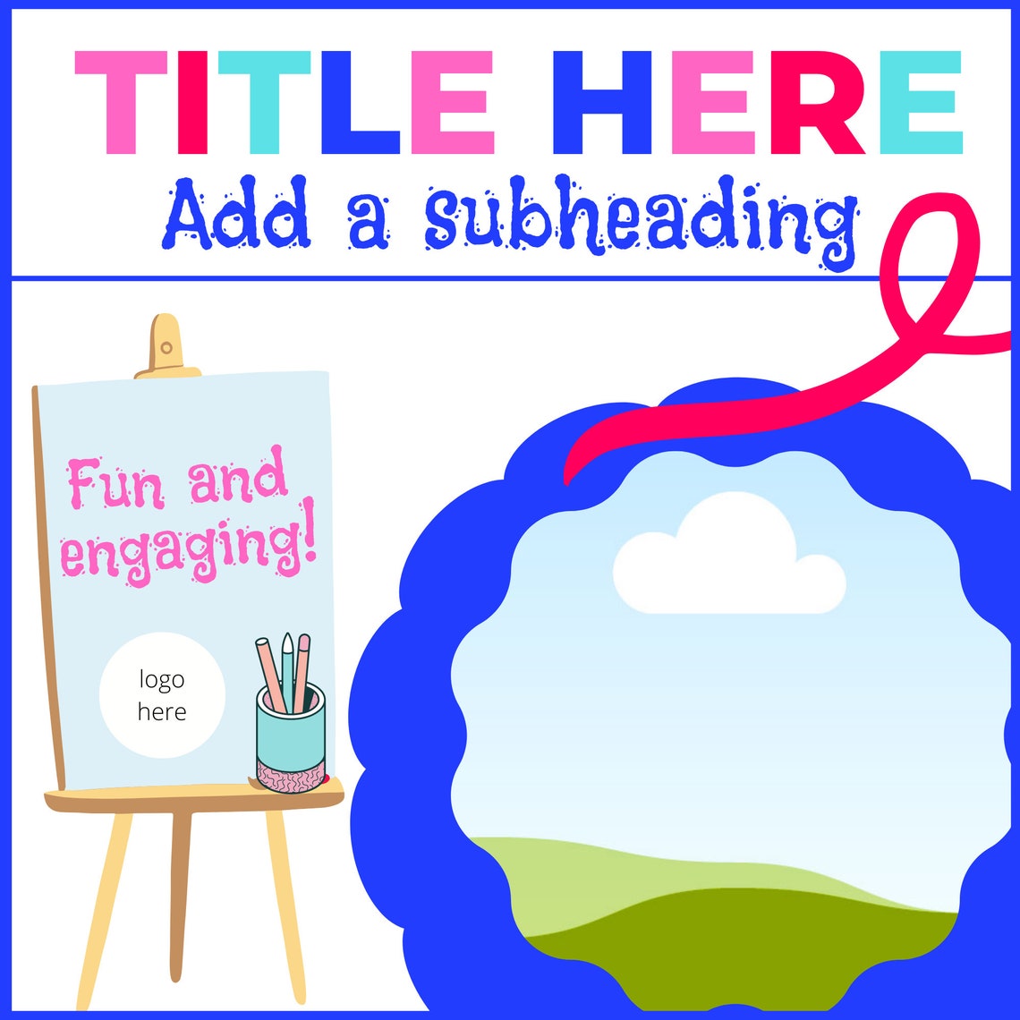 20 Editable Tpt Product Cover Templates ~ Created in Canva - Etsy