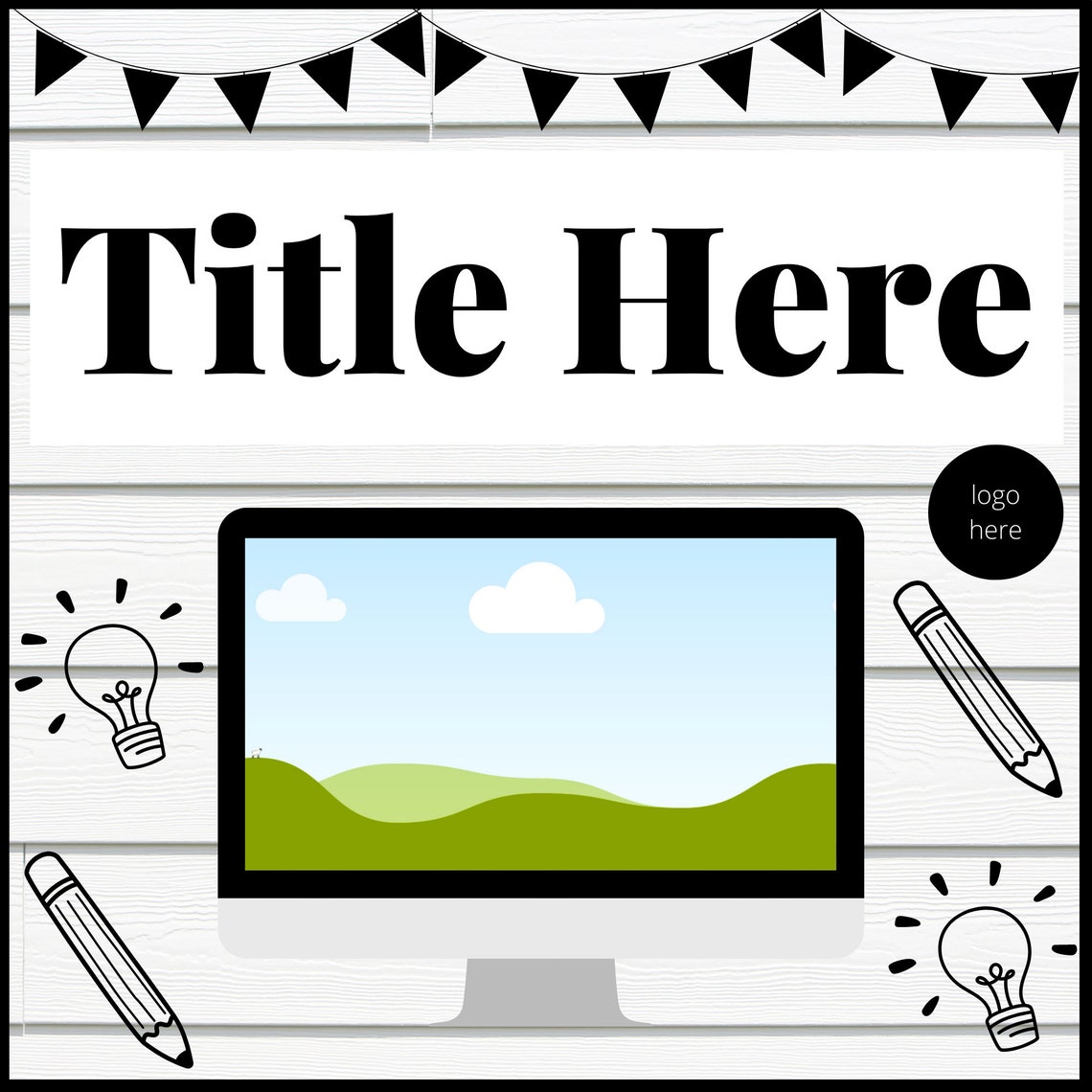 20 Editable Tpt Product Cover Templates ~ Created in Canva - Etsy