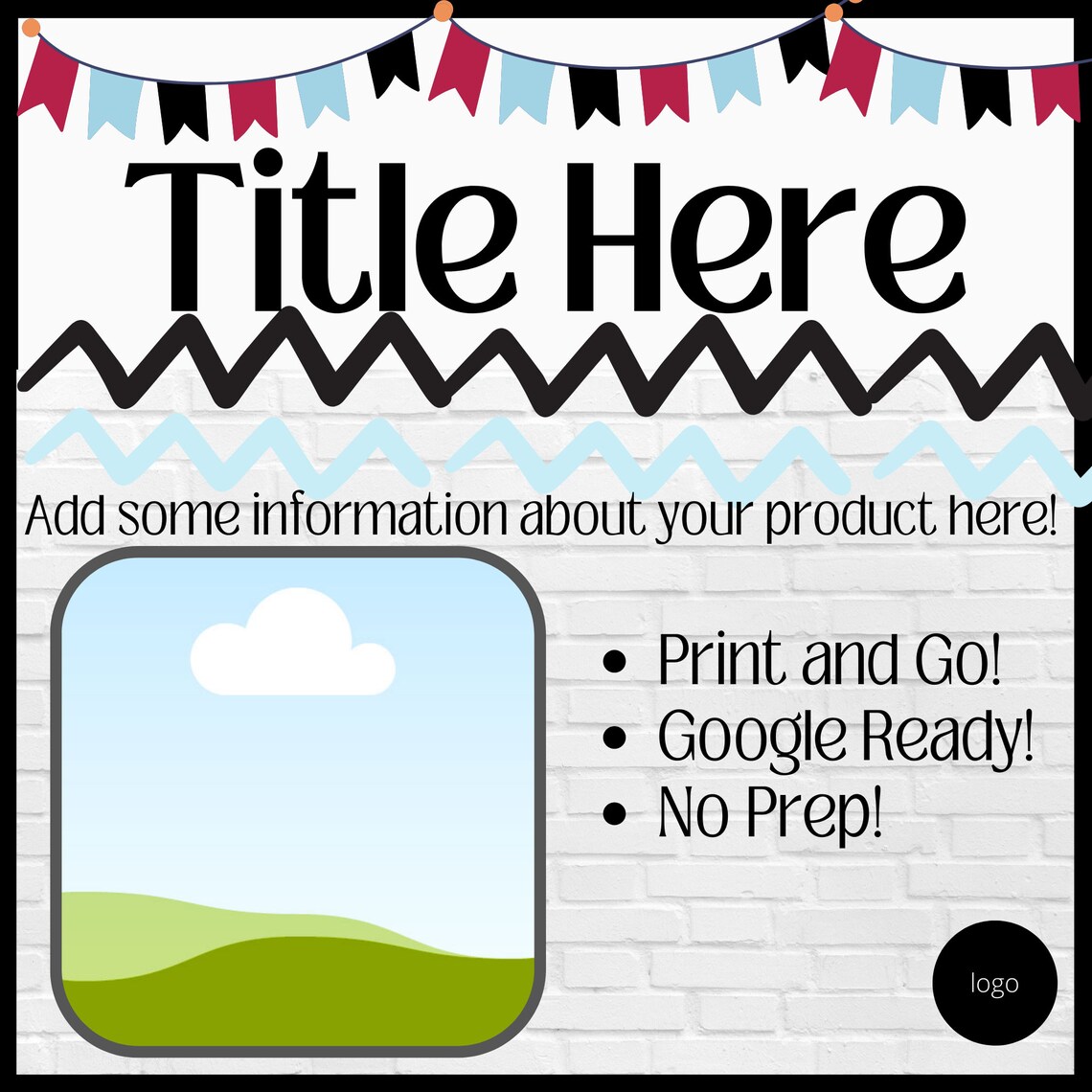 20 Editable Tpt Product Cover Templates ~ Created in Canva - Etsy