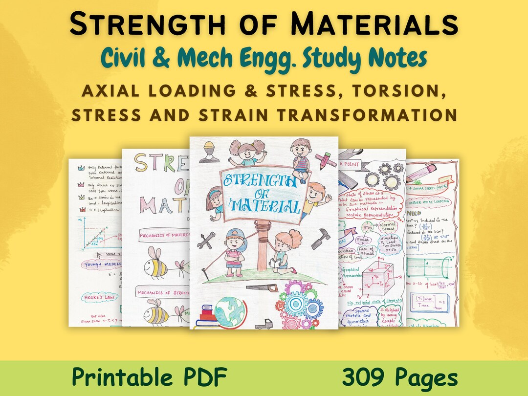 Strength of Materials Study Notes - Ideal for Mechanical & Civil ...