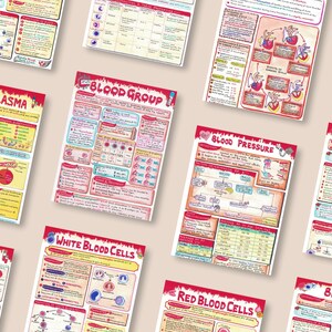16 Science Biology Posters Bundle, Handmade Educational Posters for ...