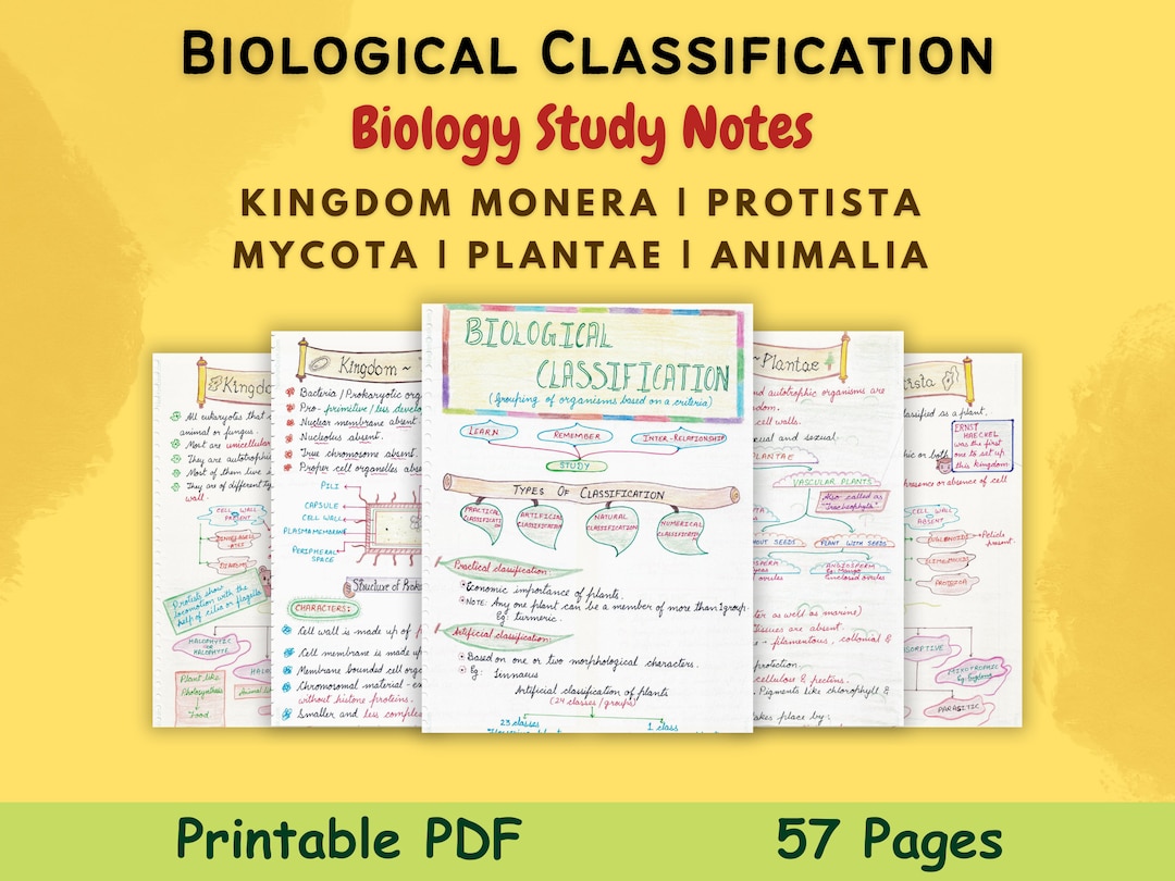 Biological Classification (five Kingdom) | Biology | Grade 11 ...