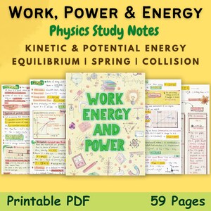 Work, Power and Energy | Grade 11 | Physics | Higher Level Courses ...