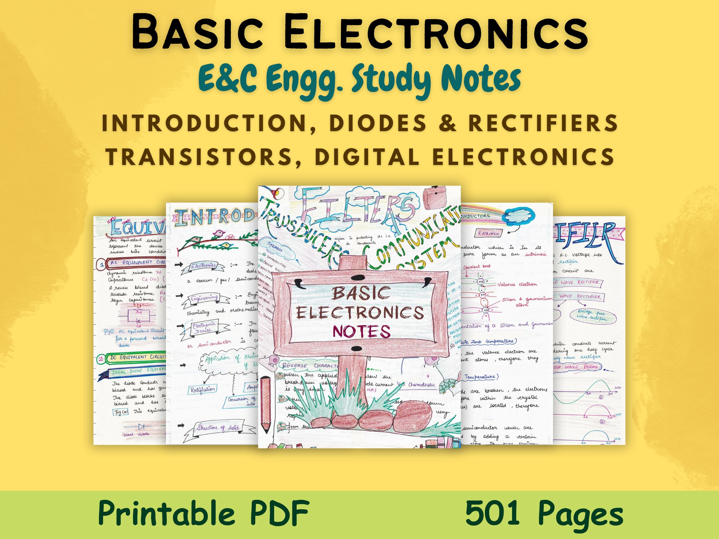 Basic Electronics Study Notes PDF for STEM Electrical and Computer ...