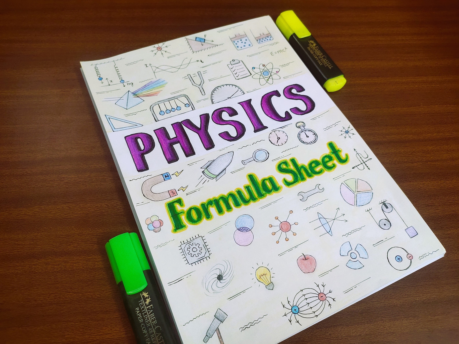Physics Formula Sheet | for 11th and 12th Grade High School Students ...