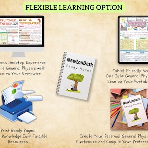 General Physics Aesthetic Notes for High School Physics Grade 9th ...