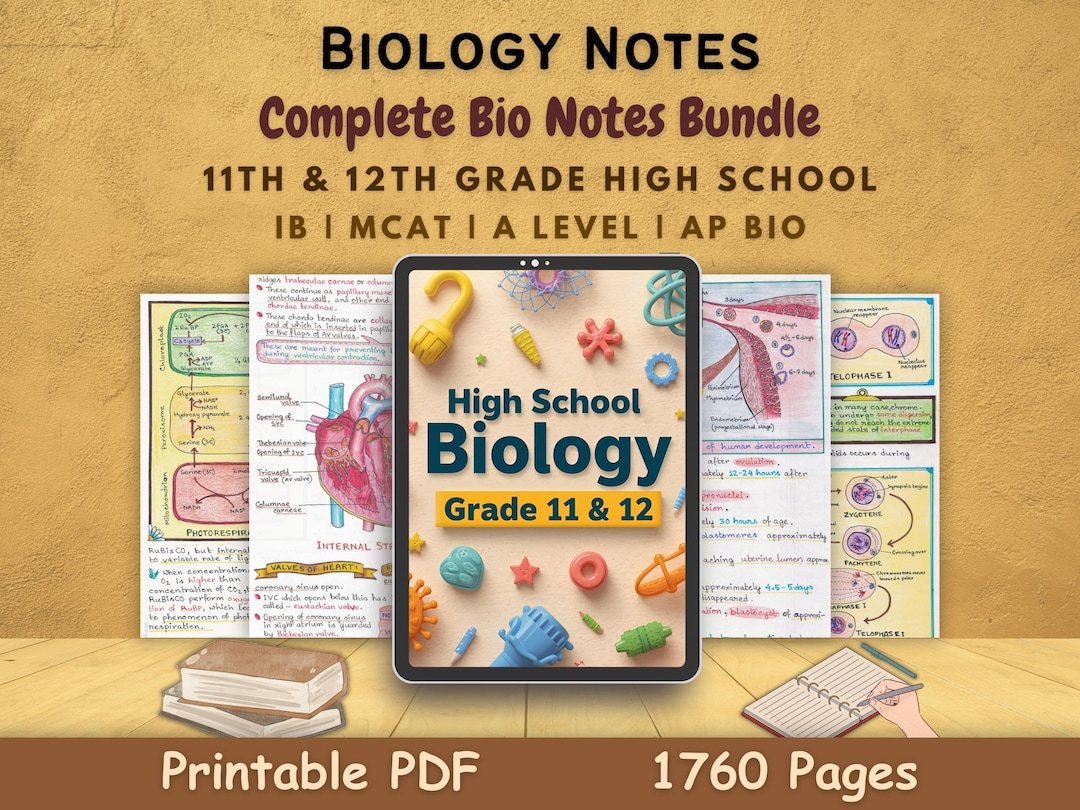 Best Biology Study Notes Bundle PDF | Complete HSC Biology Course for ...