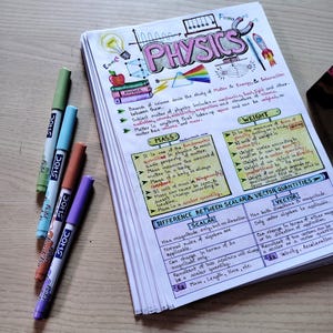 General Physics Aesthetic Notes for High School Physics Grade 9th ...