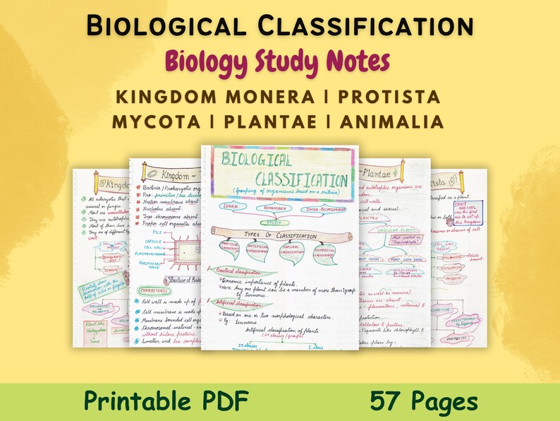 Biological Classification (five Kingdom) | Biology | Grade 11 ...