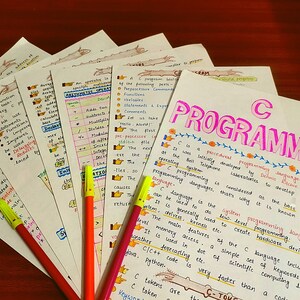 C Programming Language Aesthetic Study Notes Computer Science Study ...