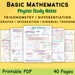 Math Study Notes Bundle PDF Complete Mathematics for 11th and 12th ...