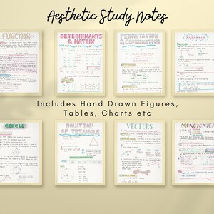 Math Study Notes Bundle PDF | Complete Mathematics for 11th and 12th ...