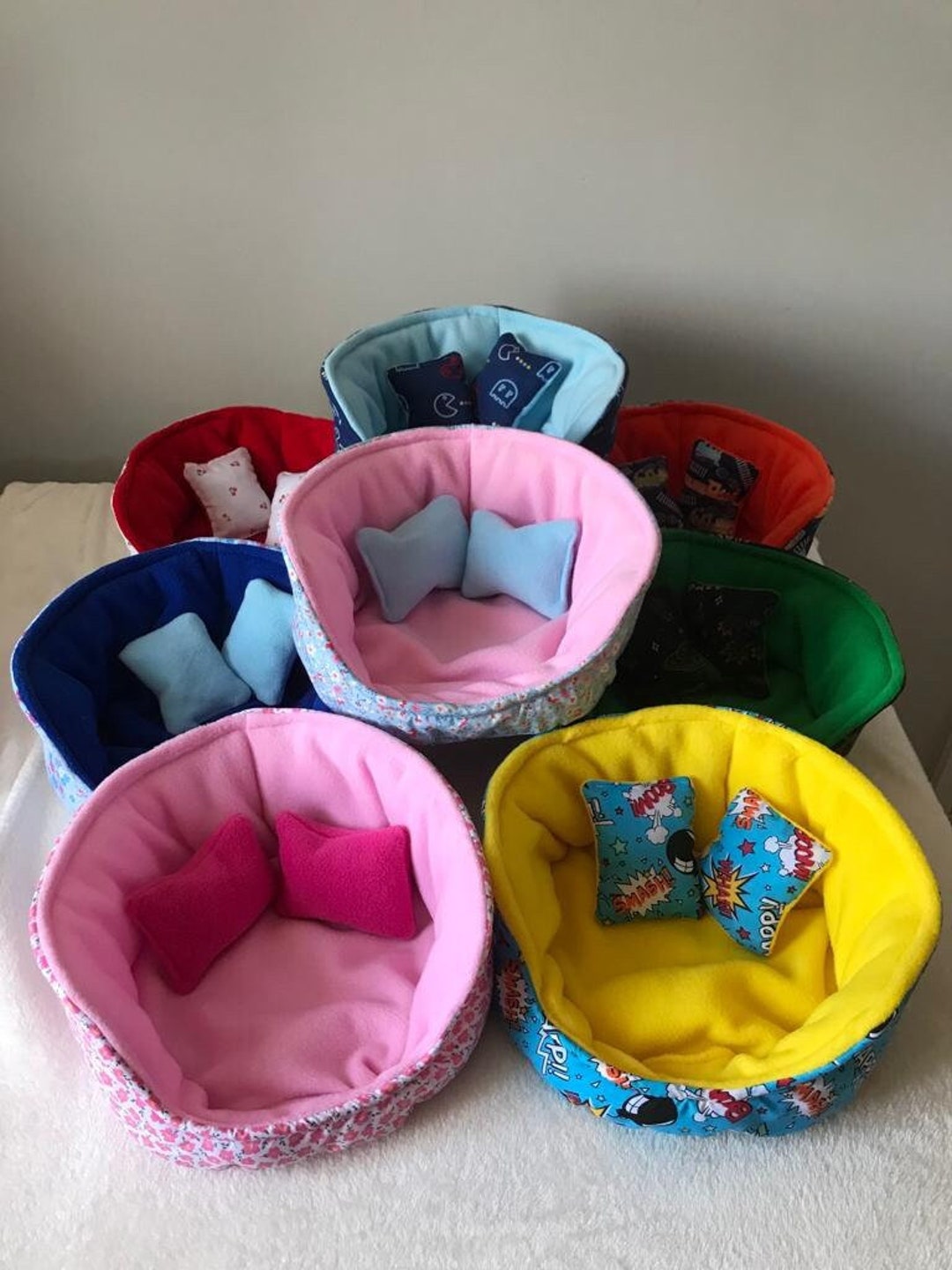10" Cuddle Cup Bed With Pillows for Guinea Pig - Etsy UK