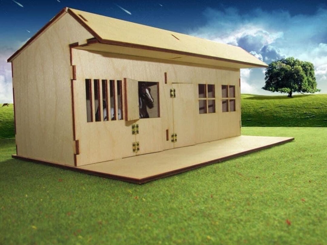 Wooden One Stall Horse Stable - Etsy