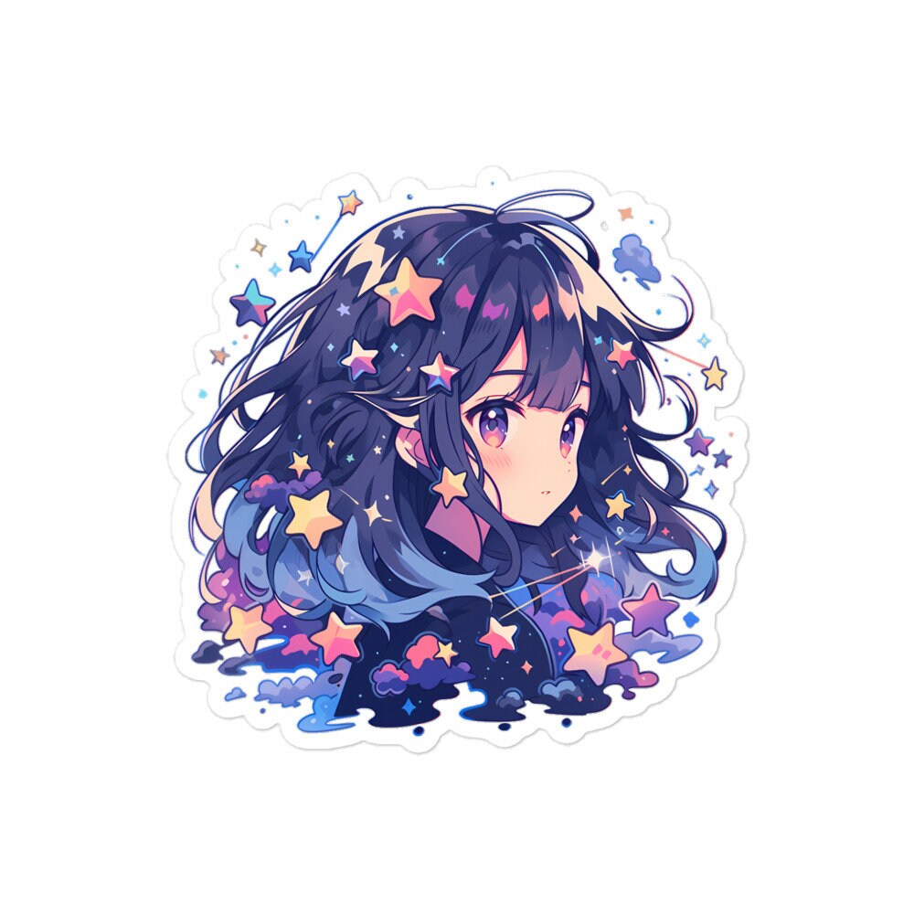 Airi the Starlight Girl Vinyl Sticker – Dreamy Anime-inspired Decal ...