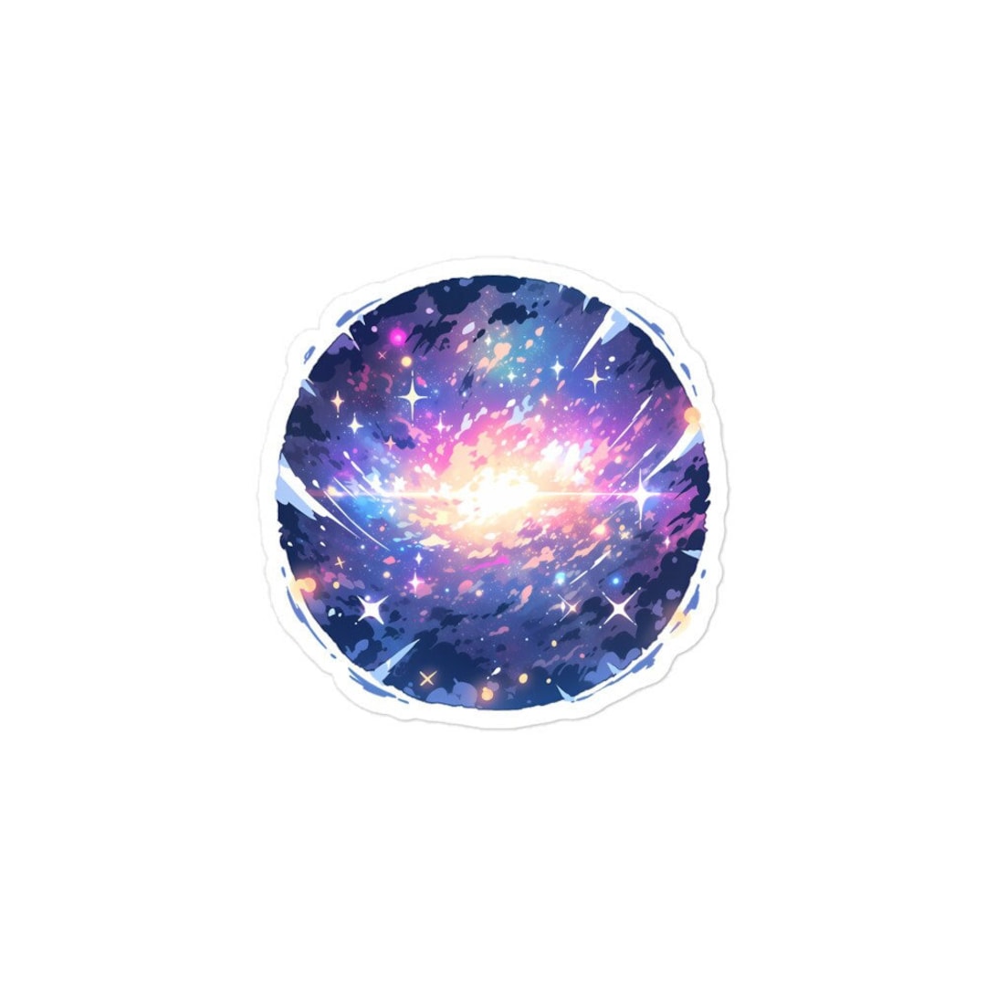 Anime Galaxy Vinyl Sticker - Mystical, High-quality Decal Inspired by ...