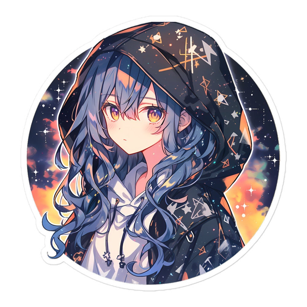 Constellation Anime Girl Vinyl Sticker High-quality Decal Inspired by ...