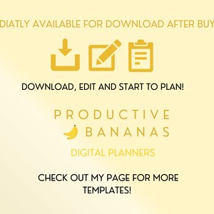 Undated WEEKLY PLANNER EDITABLE | Digital Monthly and Daily Calendar ...