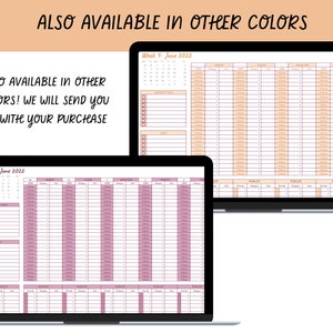 Undated WEEKLY PLANNER EDITABLE | Digital Monthly and Daily Calendar ...