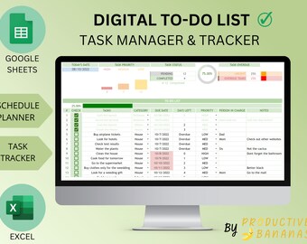 Task Manager: Employee To-do Tracking Google Sheets Template - Etsy Canada