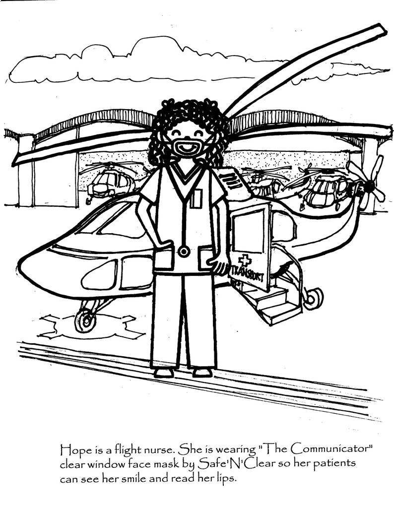 Flight Nurse Hope is Wearing the Communicator - Etsy