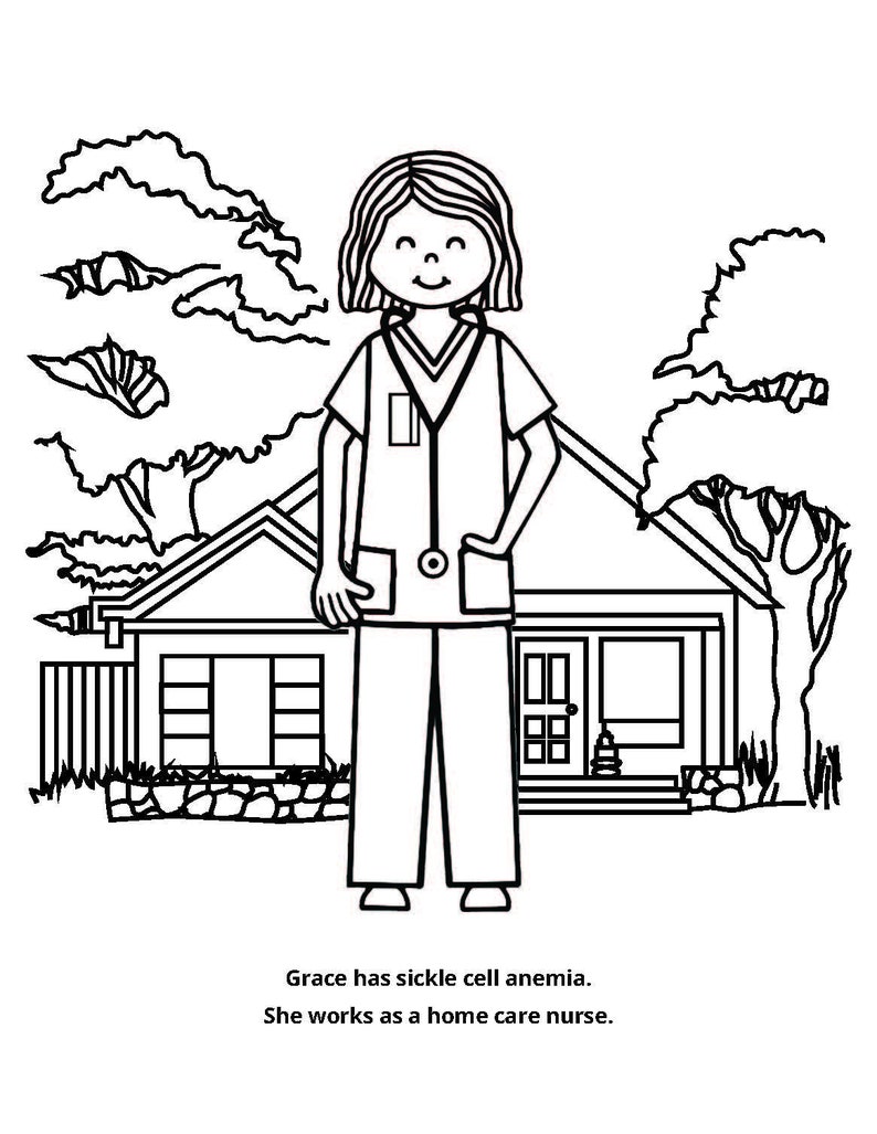 Nurse Coloring Book Disability Diversity Inclusion - Etsy