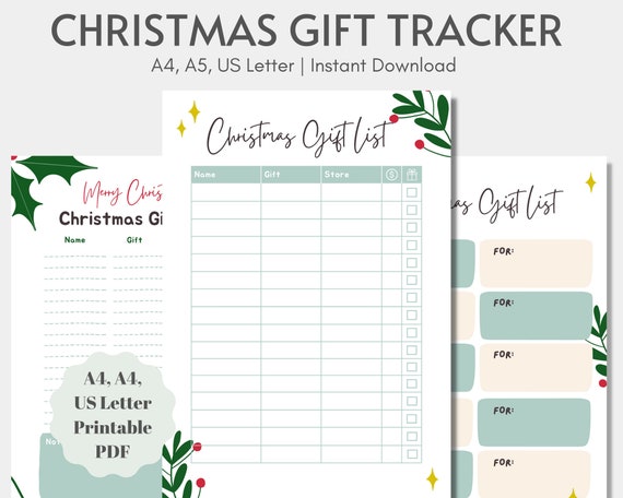Holiday Gift List Template