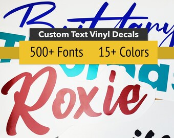 Lettering Text Wall Decal - Etsy