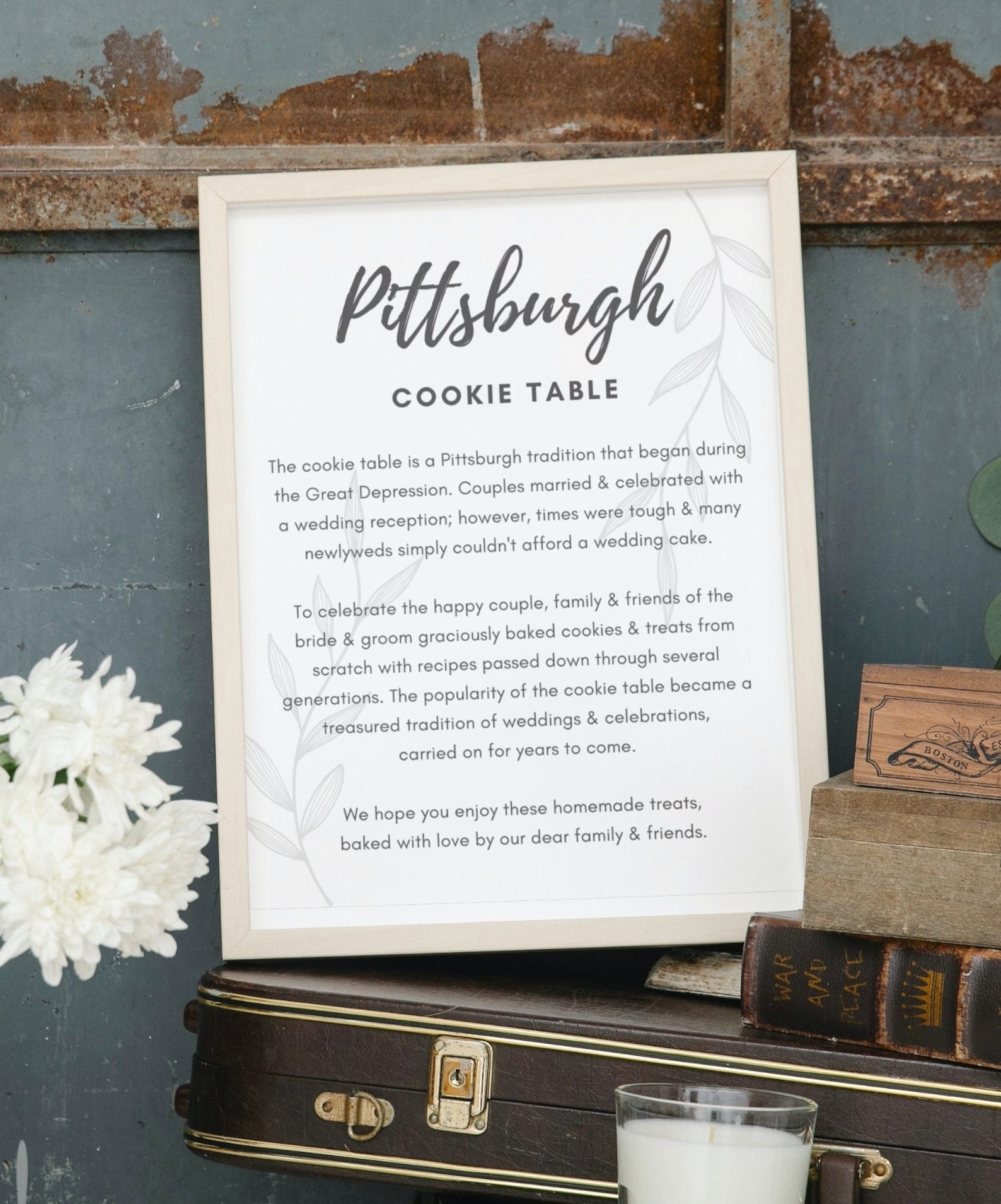 Pittsburgh Cookie Table Sign PRINTABLE Digital Download - Etsy