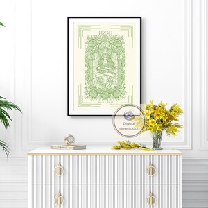 Virgo Wall Art, Instant Download Print, Vintage Astrology Sign ...