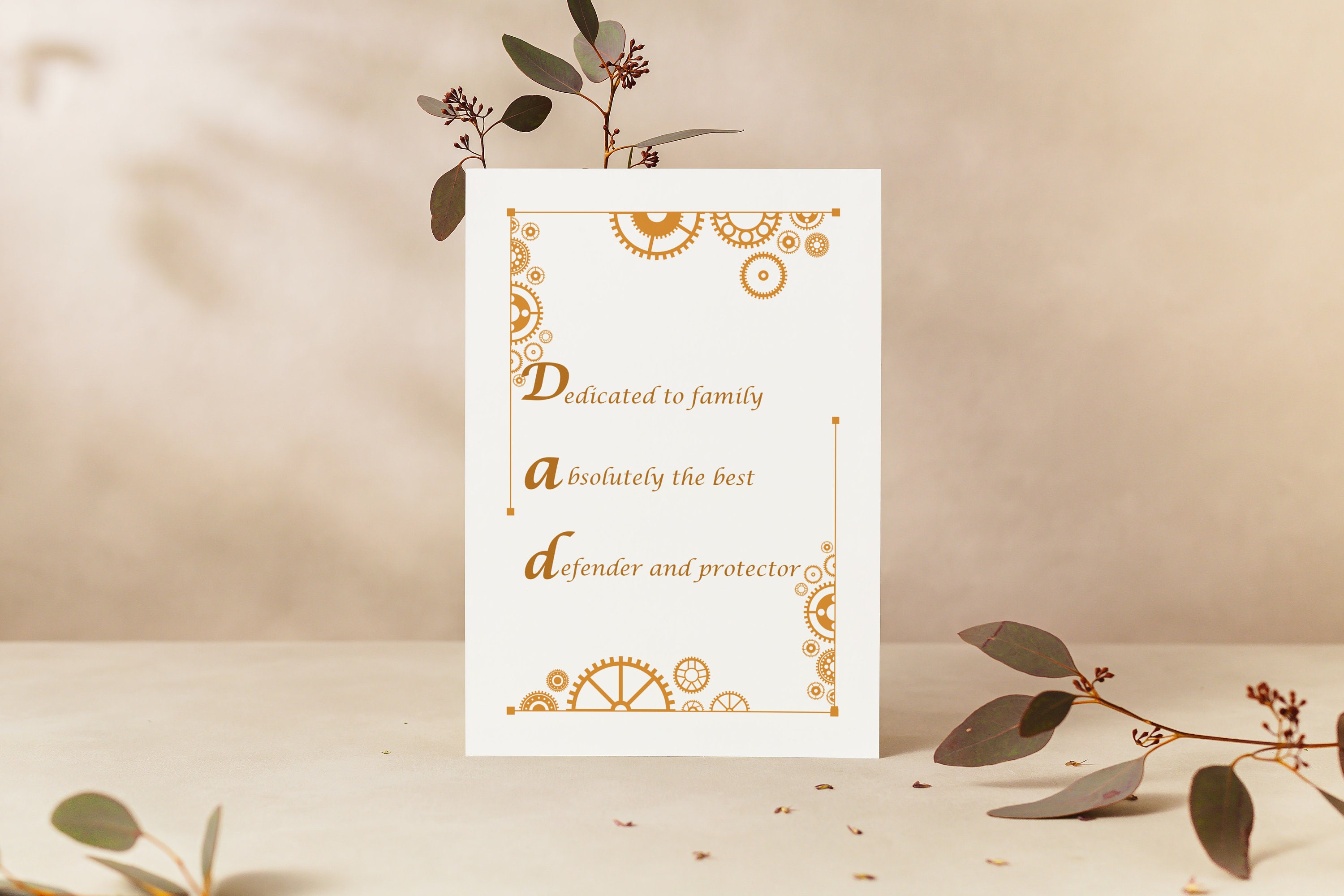 Dad Acrostic Poem, Digital Download Print. Minimalist Wall Art, Gift ...