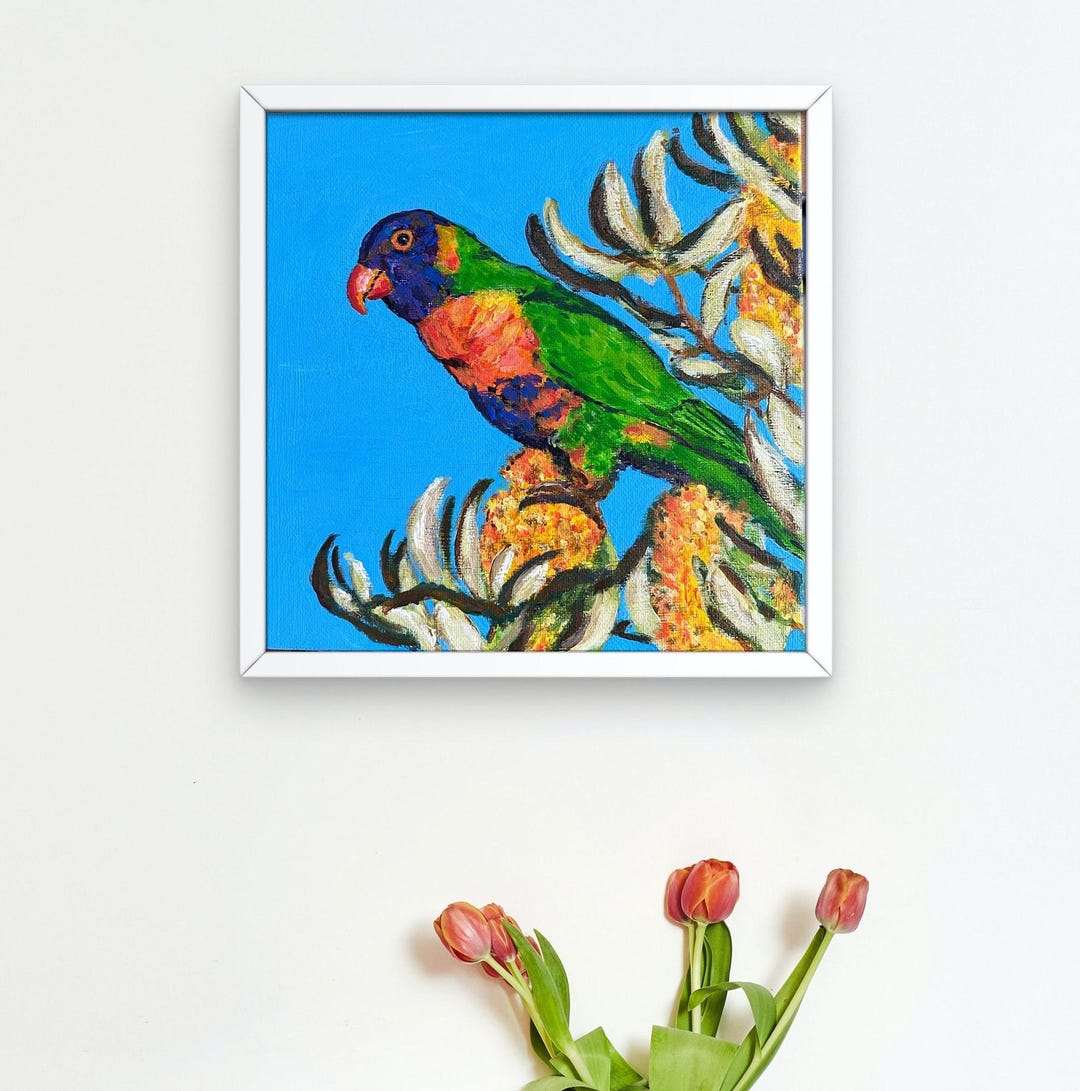 Rainbow Lorikeet, Digital Download, Printable Wall Art, Australian Bird ...