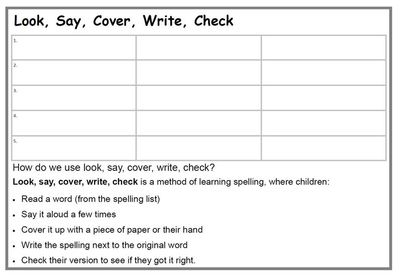 Year 2 Spelling Mat / Practise Resource - All 64 National Curriculum ...