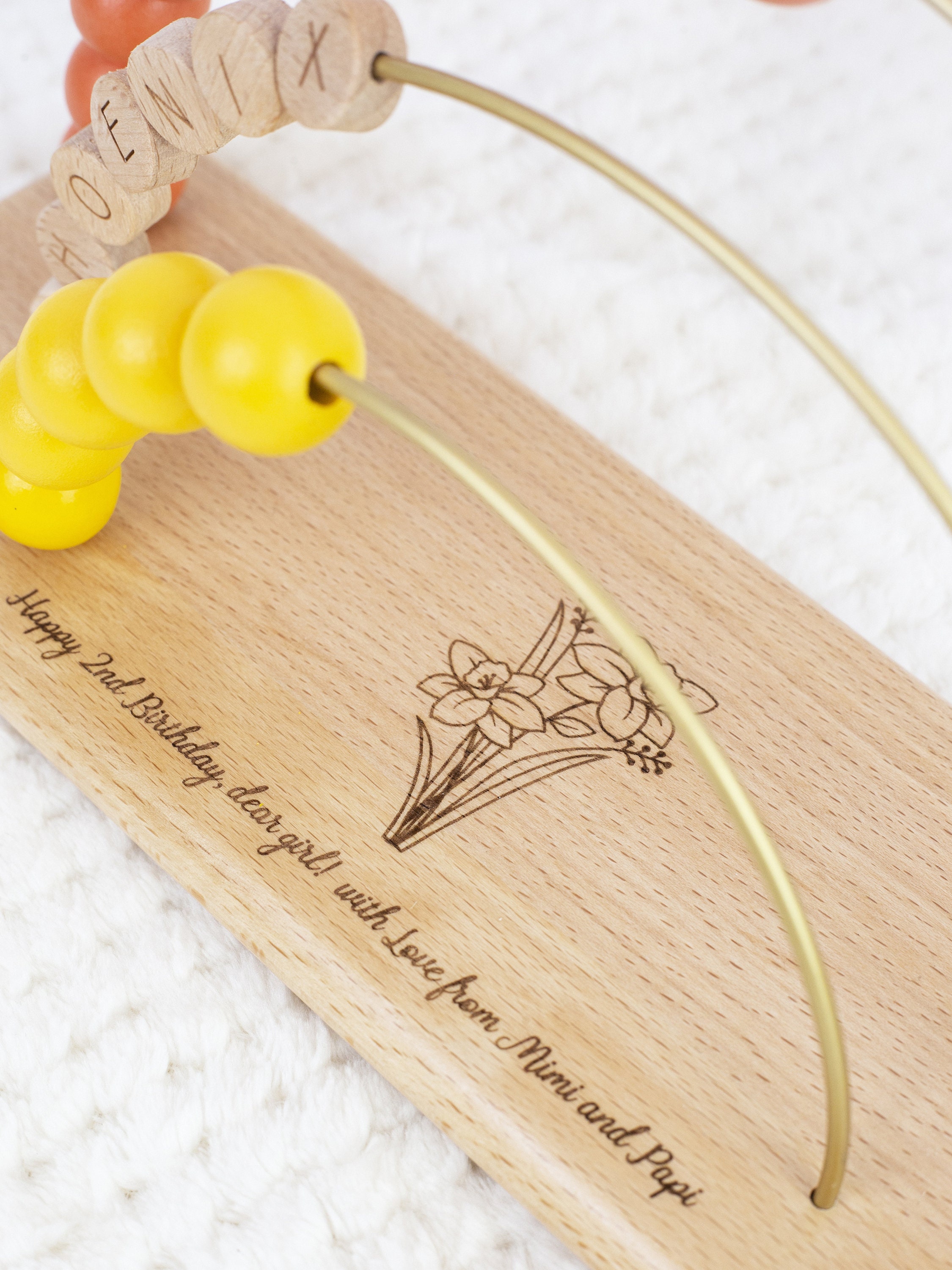 Custom Gifts Rainbow Abacus Custom Abacus Wooden Toys 1st - Etsy