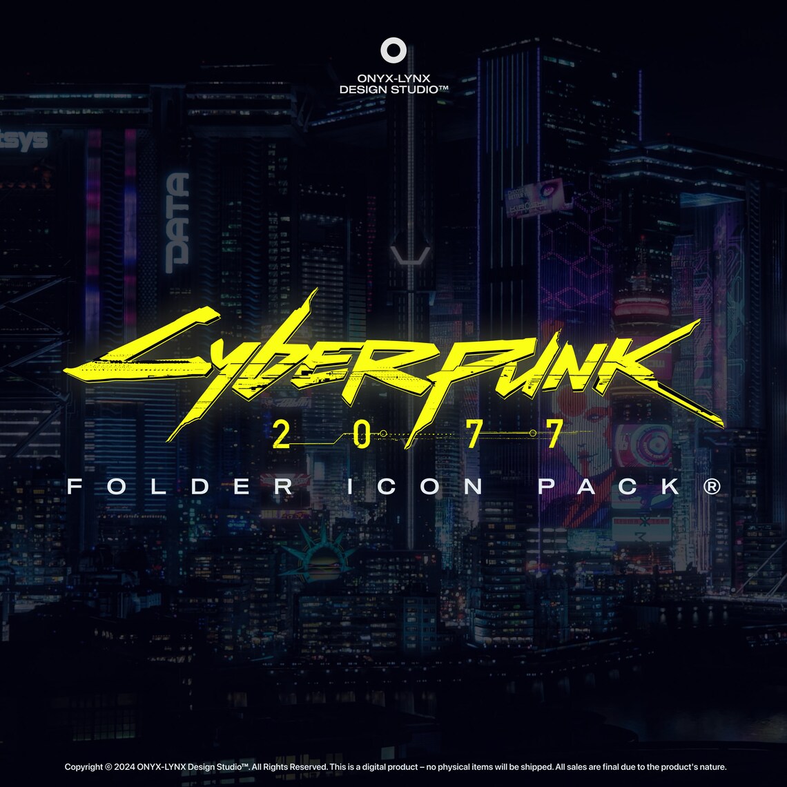 Cyberpunk Folder Icon Pack® for Macos and Windows 28 Cyberpunk 2077 ...