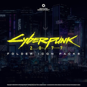 Cyberpunk Folder Icon Pack® for Macos and Windows | 28 Cyberpunk 2077 ...