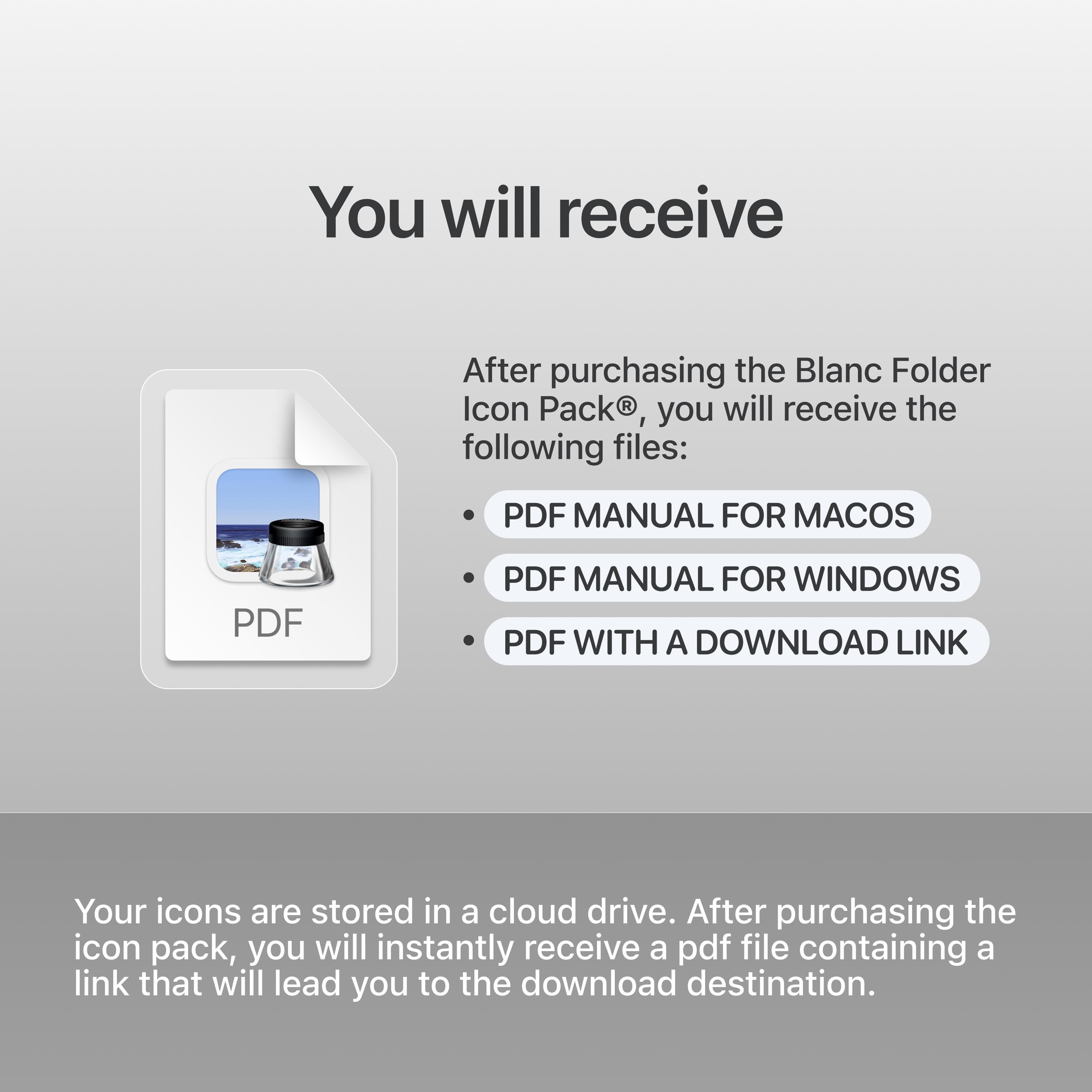 Blanc Folder Icon Pack® | 594 White Folder Icons | Instant Digital ...