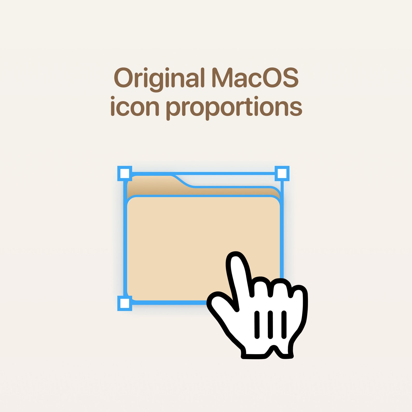 Creamy Folder Icon Pack® for Macos and Windows 20 Beige Folder Icons ...