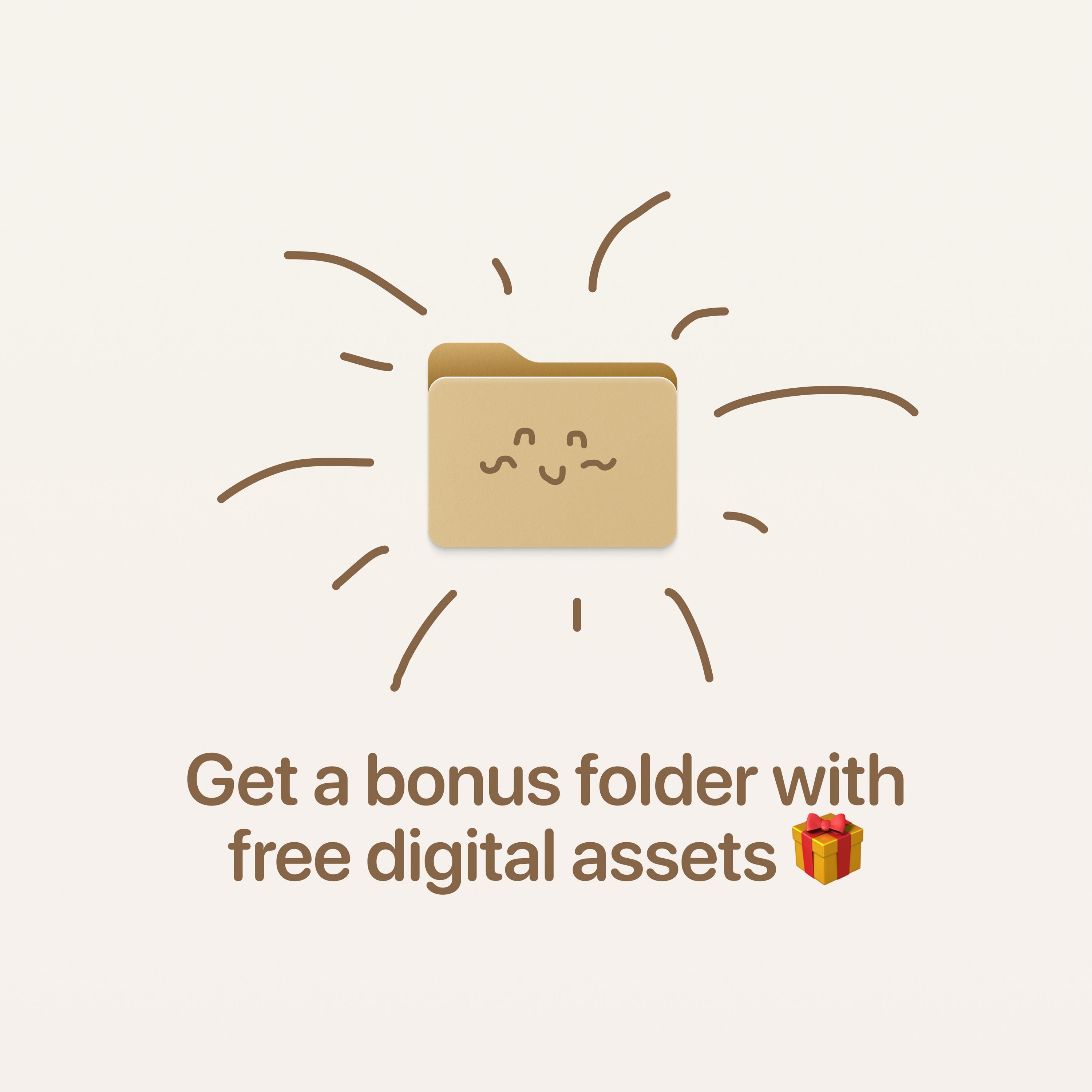 Creamy Folder Icon Pack® | 235 Beige Folder Icons | Instant Digital ...