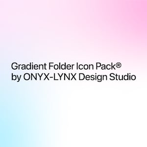 Gradient Folder Icon Pack® for Macos and Windows (digital Download ...