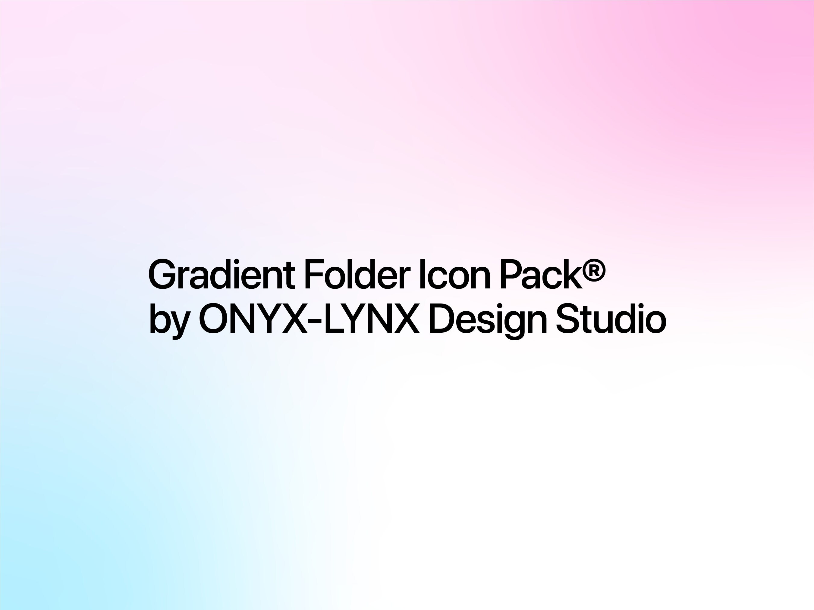 Gradient Folder Icon Pack® for Macos and Windows (digital Download ...