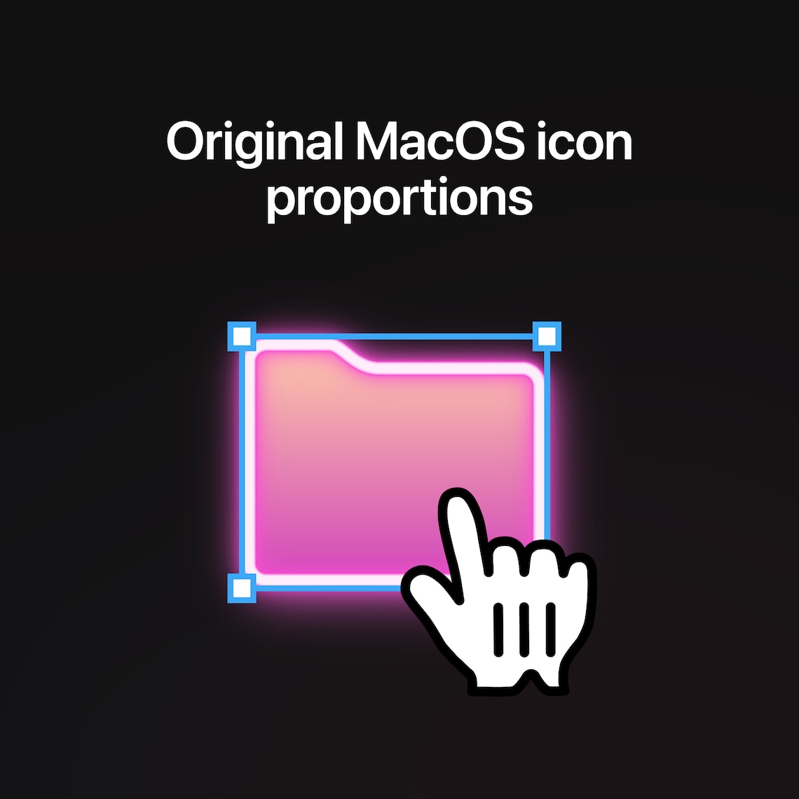 Neon Folders Icon Pack® for Macos and Windows 20 Glowing Neon Folder ...