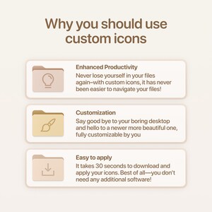 Creamy Folder Icon Pack® | 235 Beige Folder Icons | Instant Digital ...