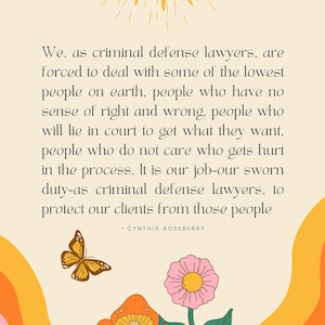 Cynthia Roseberry Quote - Public Defender Quote - Etsy